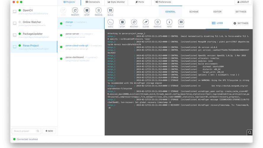 DockStation: Developer-centric application for managing projects based ...