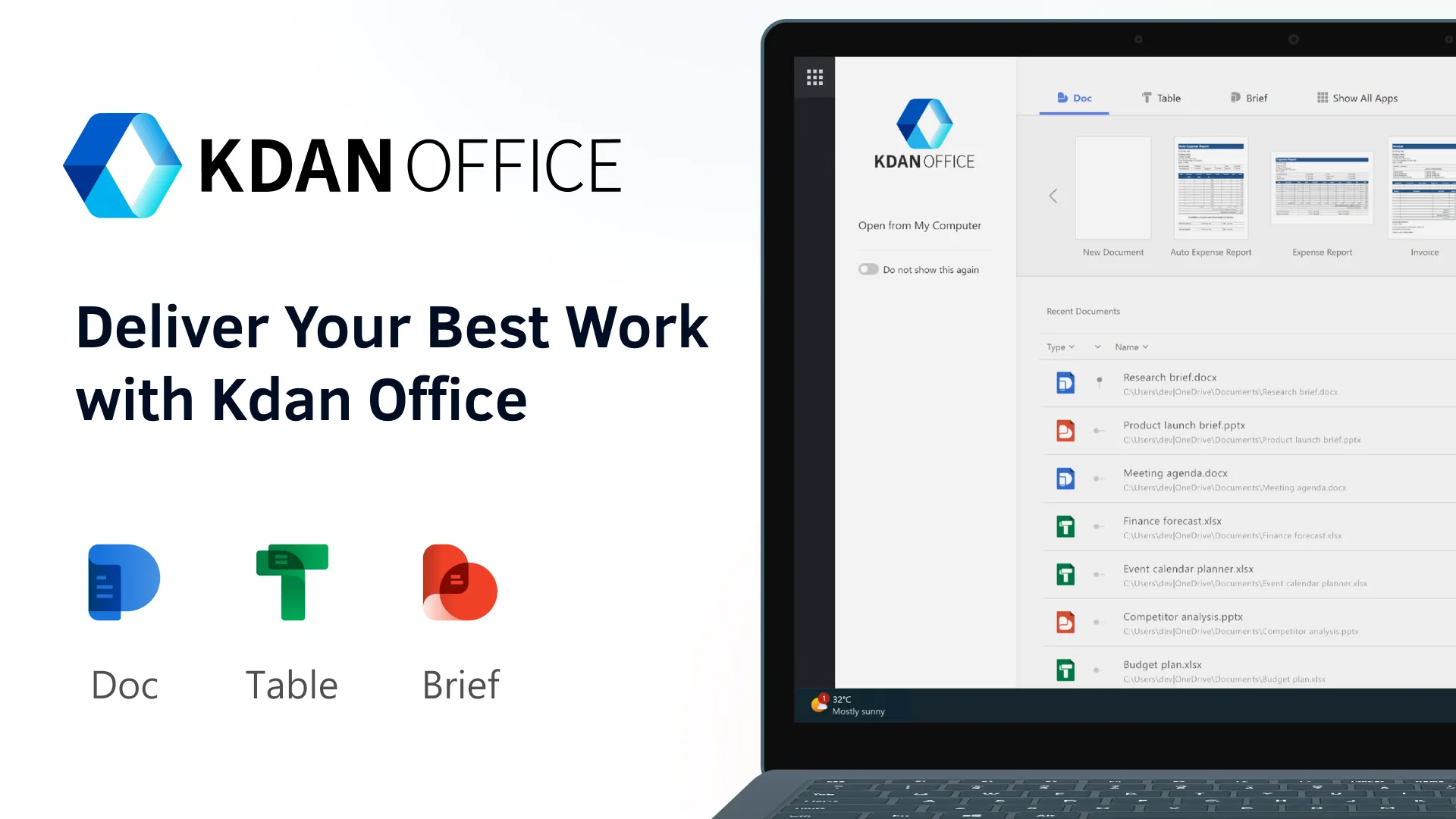 Kdan Office: Office suite with MS Office compatibility, fast loading, tech support | AlternativeTo