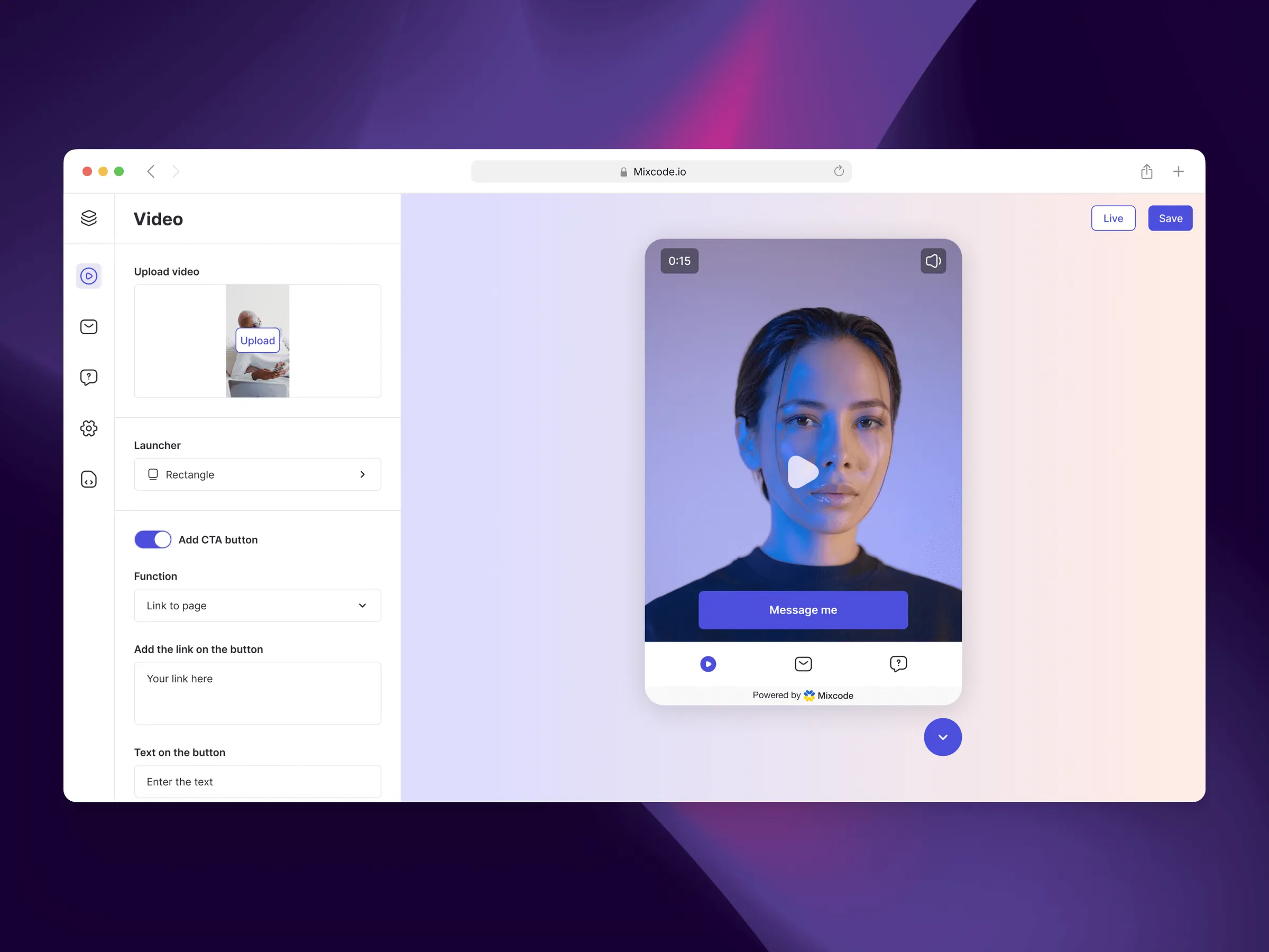 Mixcode.io: Video, Live Chat & Help Center widget for the website. | AlternativeTo