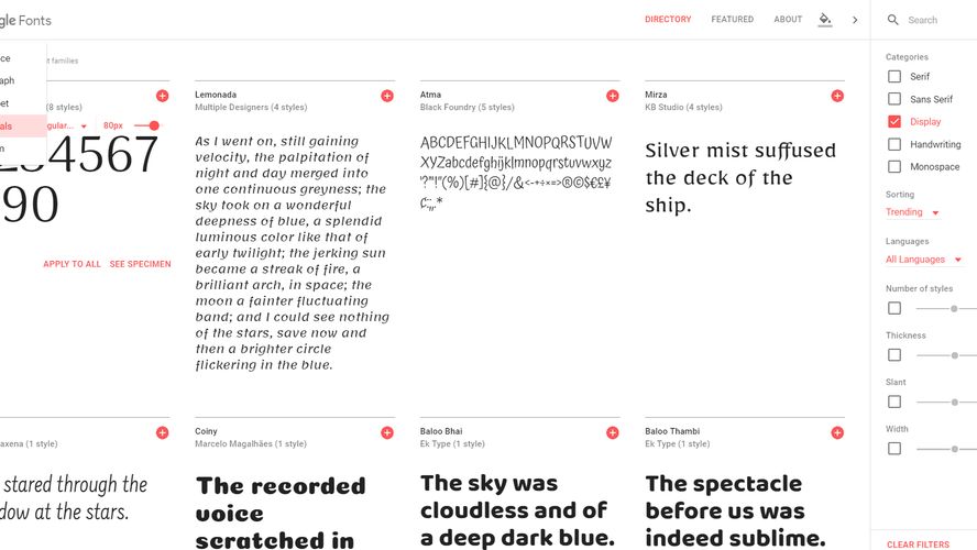 Google Fonts: Lets you browse all the fonts | AlternativeTo