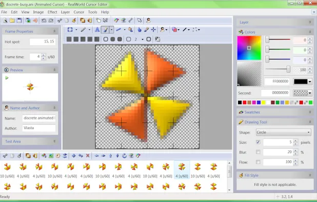 RealWorld Cursor Editor: Create cursors for Windows, convert images to ...
