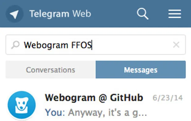 Webogram: Unofficial Telegram web app | AlternativeTo