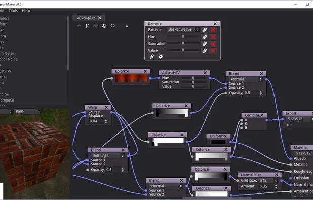 Material Maker: Cross-platform, procedural texture authoring tool | AlternativeTo