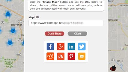 Pinmaps.net: Online map creator that offers an easy way to save map ...