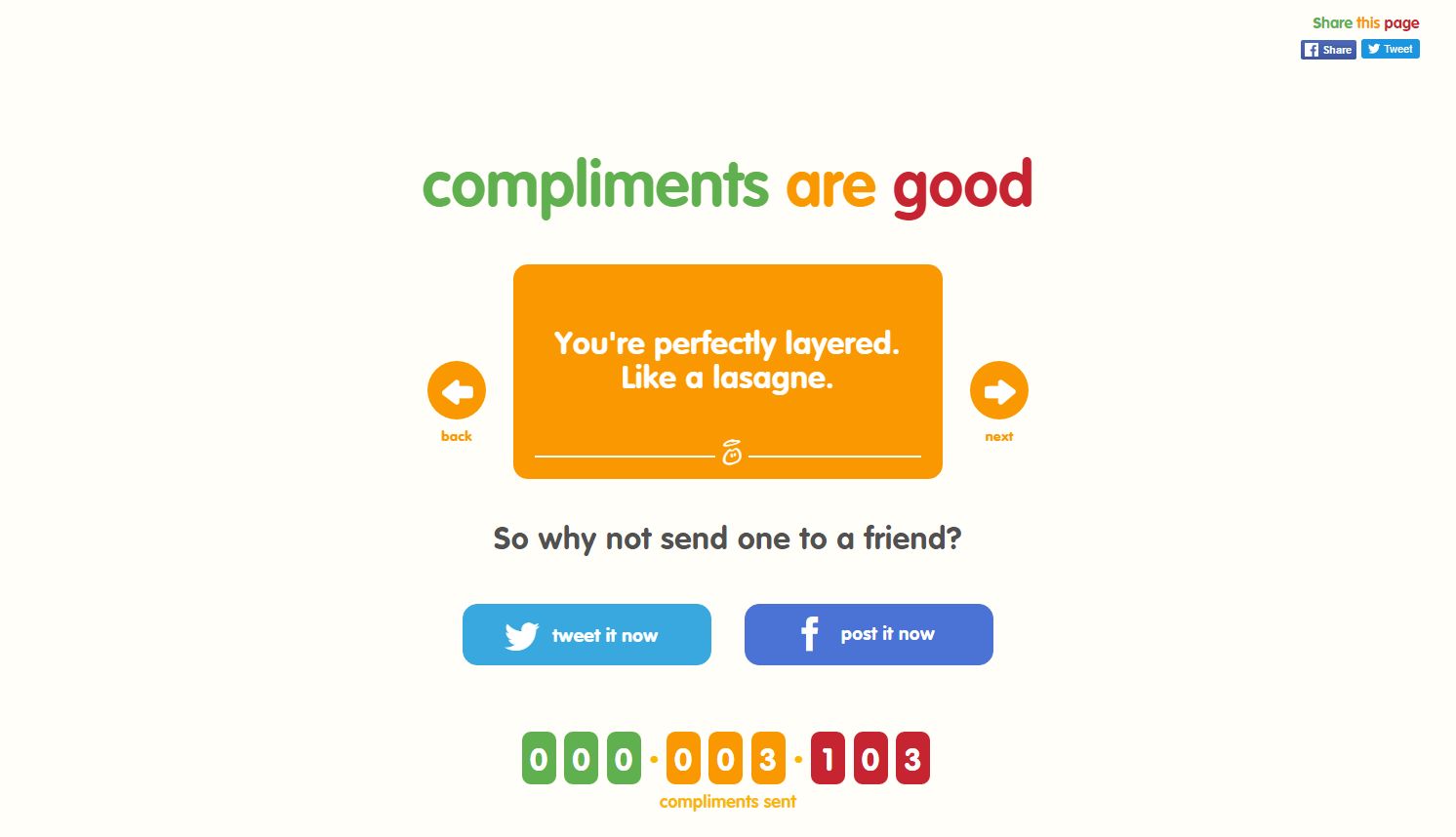 Compliment generator Alternatives and Similar Sites & Apps | AlternativeTo