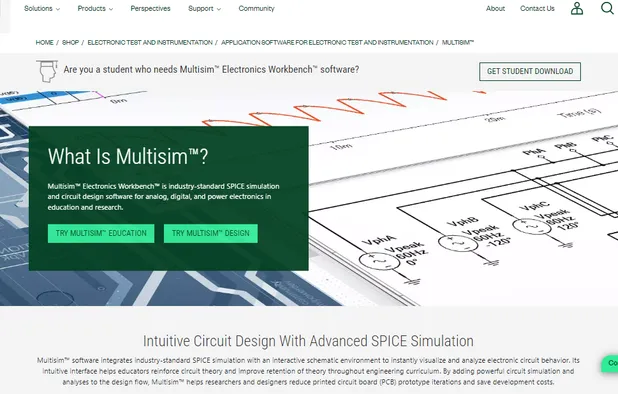 Multisim: Is industry-standard SPICE simulation and circuit design ...