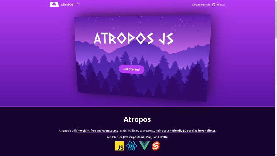 Atropos: Lightweight, free and open-source JavaScript library to create stunning | AlternativeTo