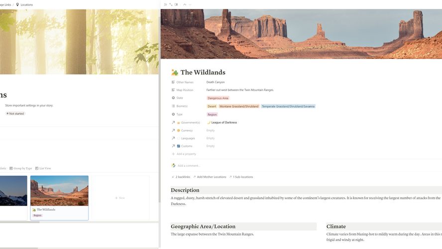 Notion Story Wiki: A feature-packed Notion template built to help ...