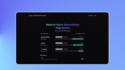 Kener: Open-source status page system. Let your users know what's going on | AlternativeTo