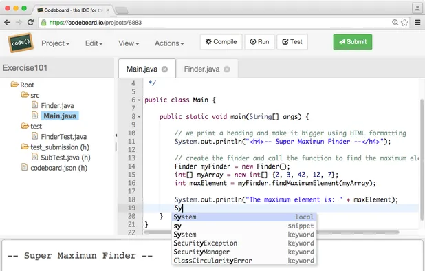 codeboard.io: A web-based IDE to teach programming in the classroom ...