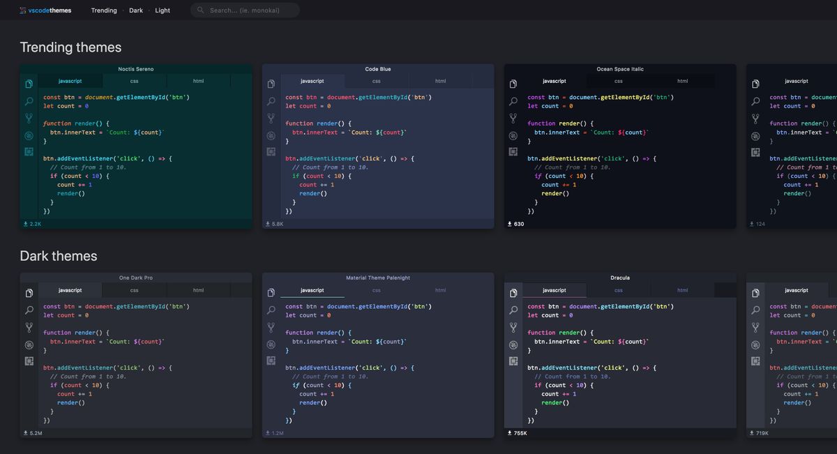 VSCodeThemes: App Reviews, Features, Pricing & Download | AlternativeTo