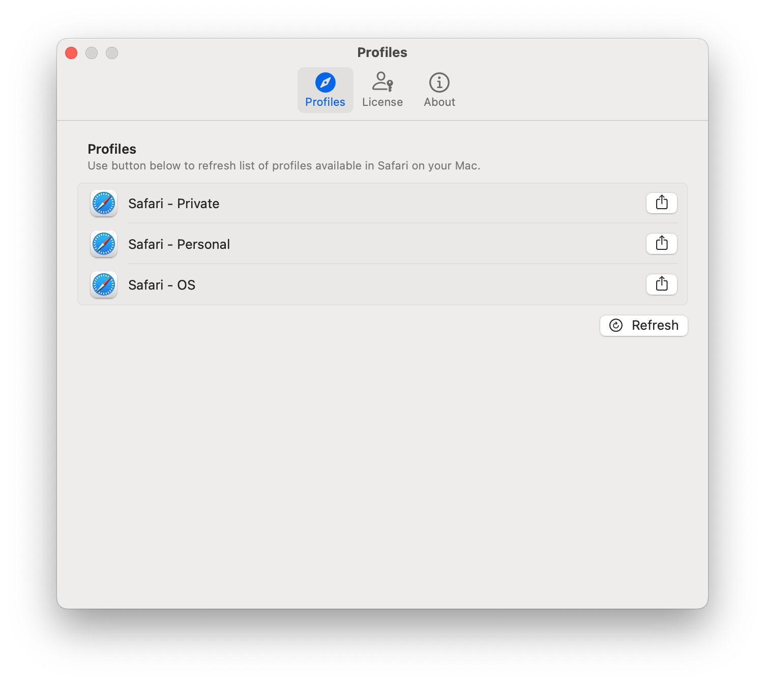 ProfileLauncher: Menu bar application to launch Safari with specific ...
