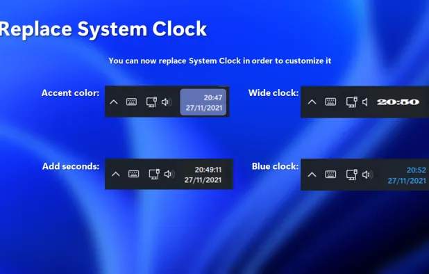 ElevenClock: : Have a customizable clock on your Windows 11 displays ...