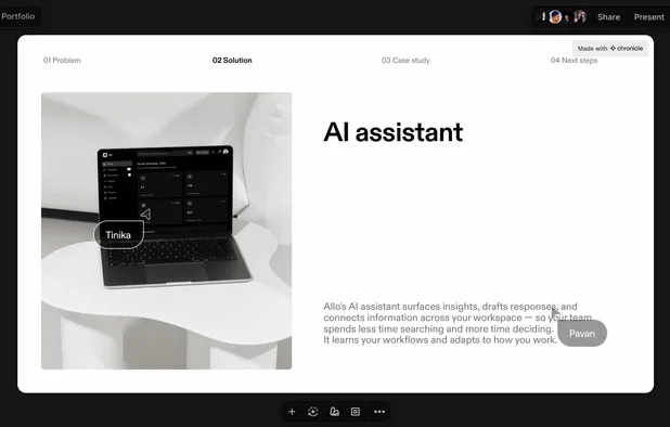 Chronicle HQ: AI-powered collaborative slide creation platform with ...