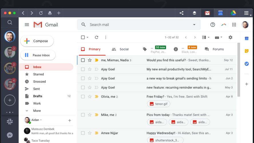 Shift: Email client that makes navigating between Mail, Calendar, Drive ...