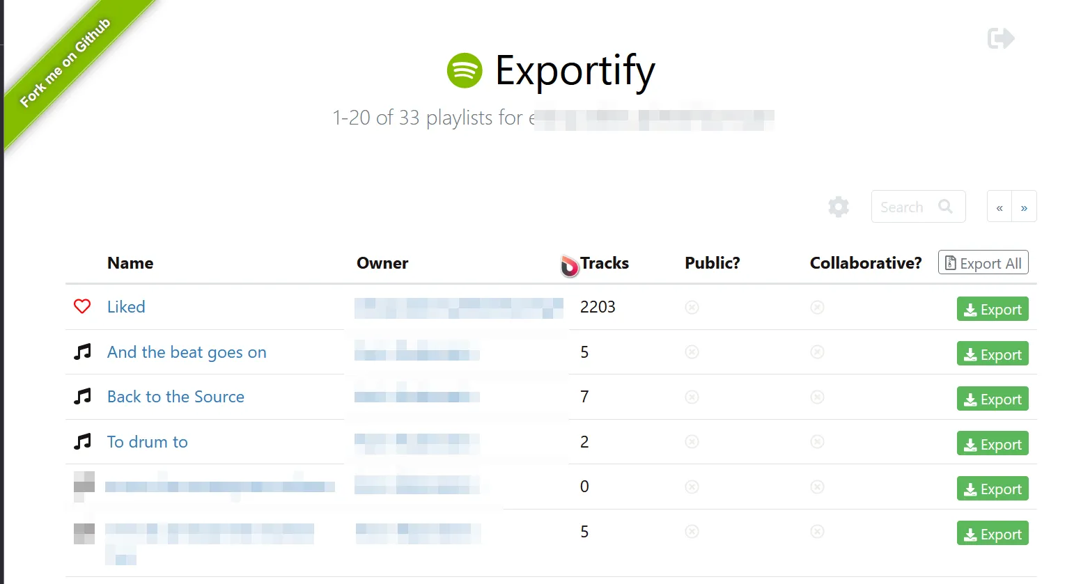 Exportify: Export your Spotify playlists to CSV | AlternativeTo