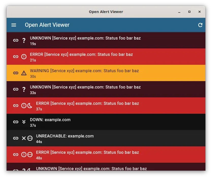 Open Alert Viewer: Network / service alert client for Android and Linux | AlternativeTo
