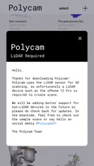 Polycam: Uses the LiDAR sensor on your devices to enable you to quickly create color 3D ...