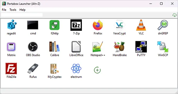 Portabox Launcher: "portable box" tool that helps you collect and ...