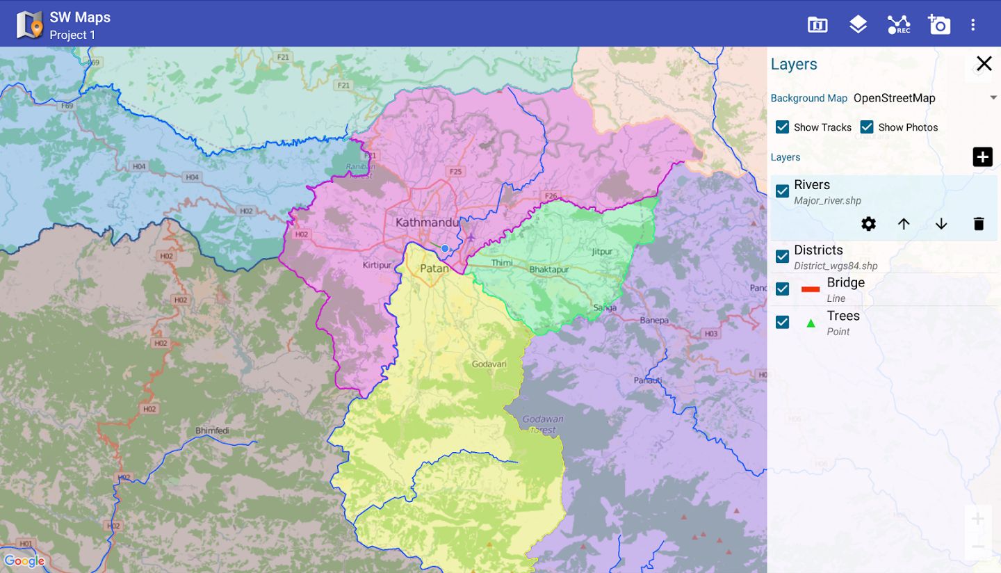 SW Maps: A free Android based GIS app for collecting, presenting and ...