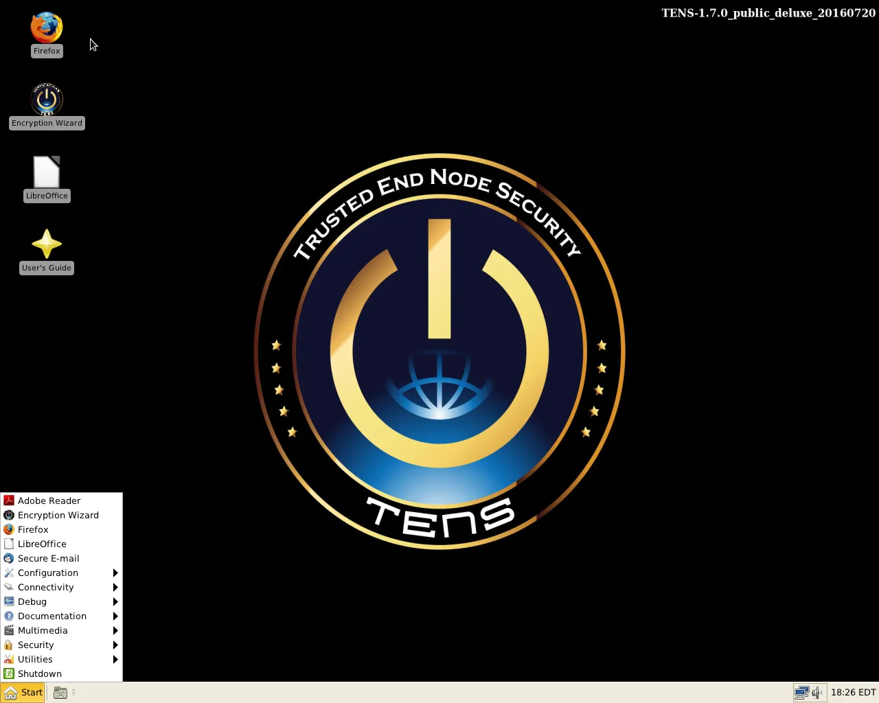 Trusted End Node Security: Live bootable linux CD supported by US ...