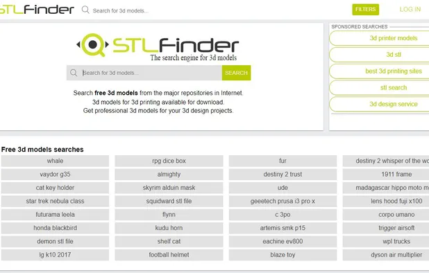 STLFinder: The 3d models search engine. Search free 3d models from the ...