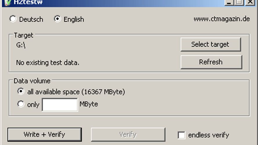 H2testw: Data integrity test for USB sticks and other | AlternativeTo