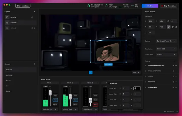 Meld Studio: Robust live streaming tool that enables building creative, broadcast-quality ...