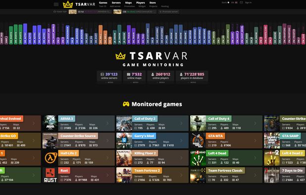TSARVAR: Search any game server to play easily, with modern UI ...