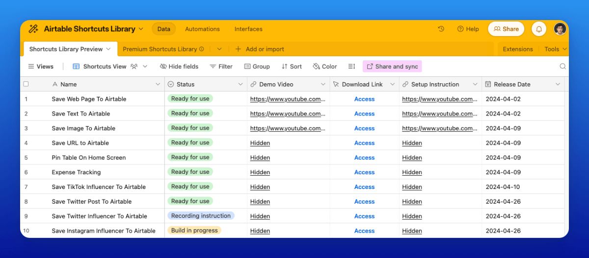 Airtable iOS Shortcuts Library Alternatives and Similar Sites & Apps ...