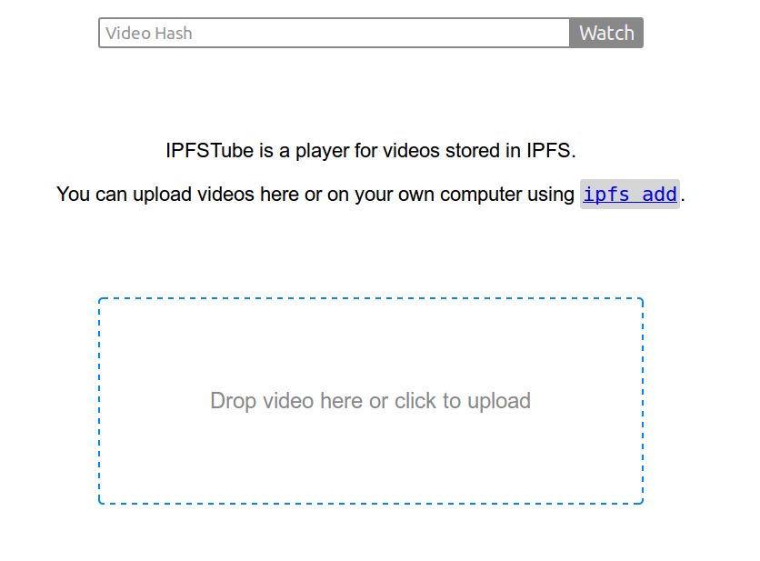 IPFSTube: Player and uploader for videos, stored in the distributed IPFS network | AlternativeTo