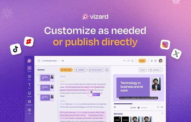 Vizard.ai: AI video editor creates short clips for social media sharing ...