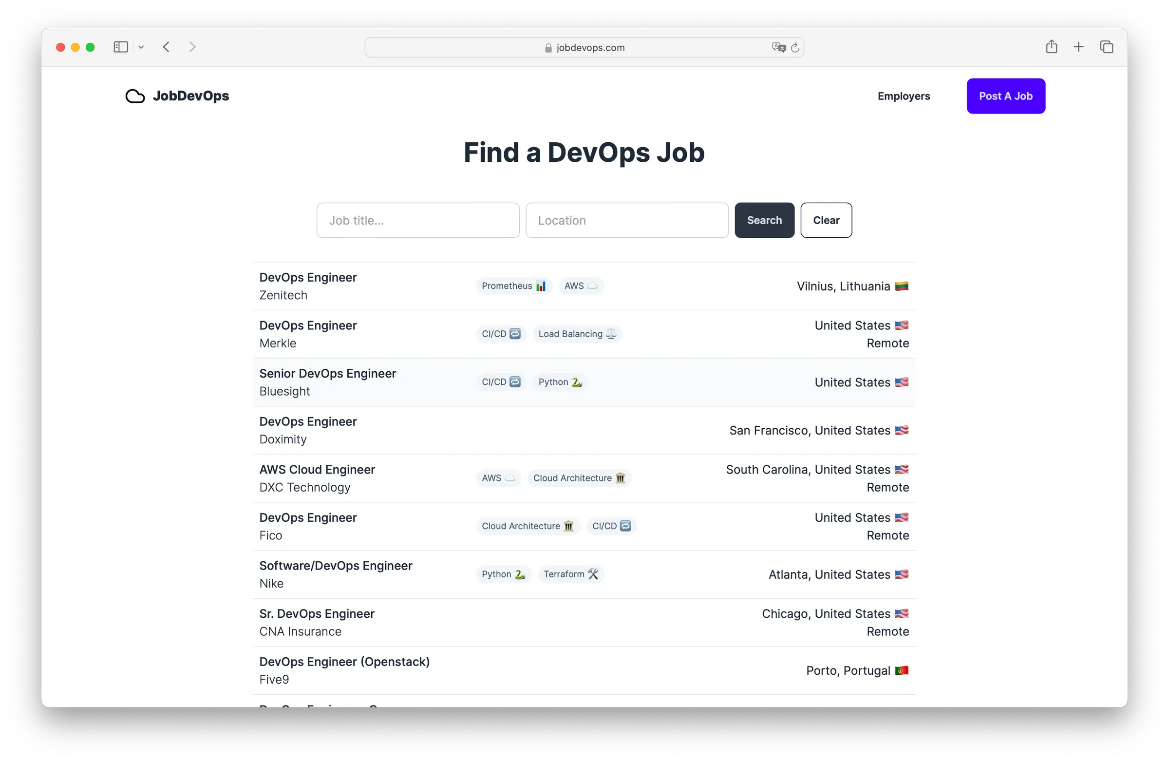 JobDevOps Alternatives and Similar Sites & Apps | AlternativeTo