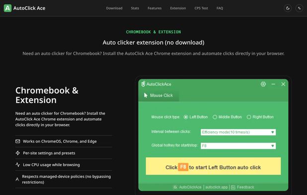 AutoClick Ace: Lightweight auto clicker (auto mouse clicker) with ...