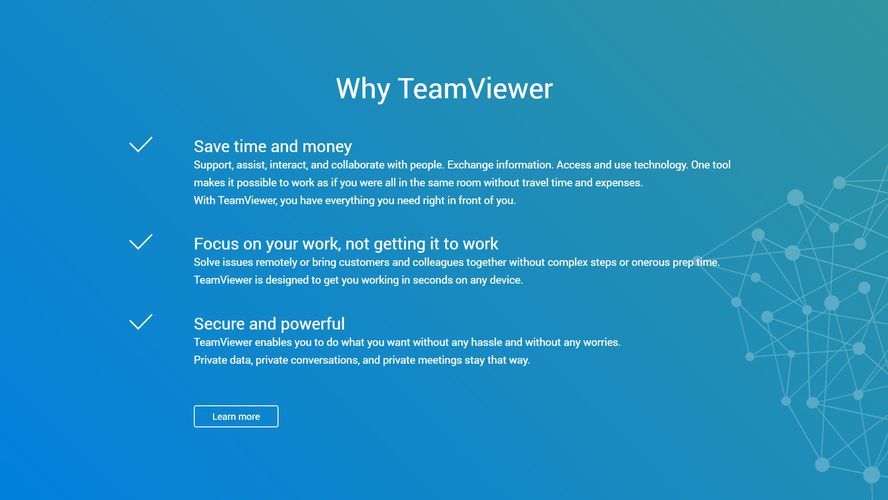 TeamViewer: Lets you establish a connection to any PC or server within ...