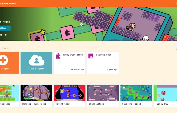 Microsoft MakeCode Arcade: Drag n drop code to make and play games ...