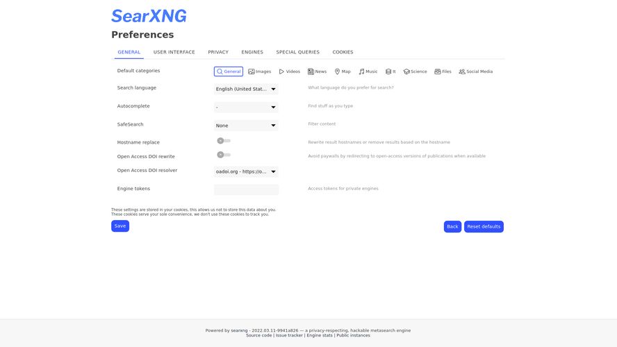 SearXNG: Free internet metasearch engine which aggregates results from ...