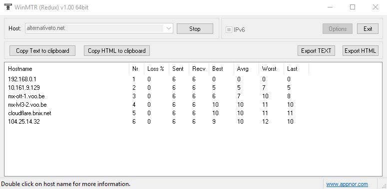 WinMTR (Redux): App Reviews, Features, Pricing & Download | AlternativeTo