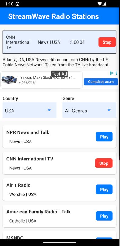 StreamWave Radio Stations: StreamWave is a free Android radio streaming app | AlternativeTo