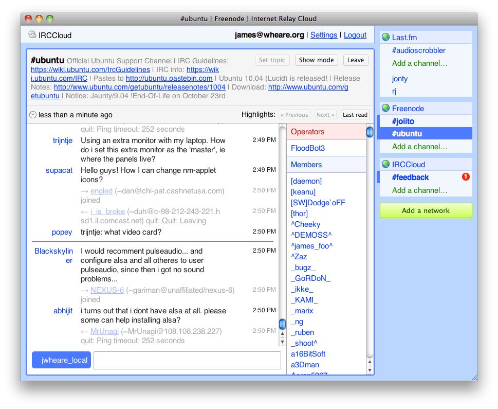 IRCCloud Alternatives: Top 12 IRC Clients & Similar Apps | AlternativeTo