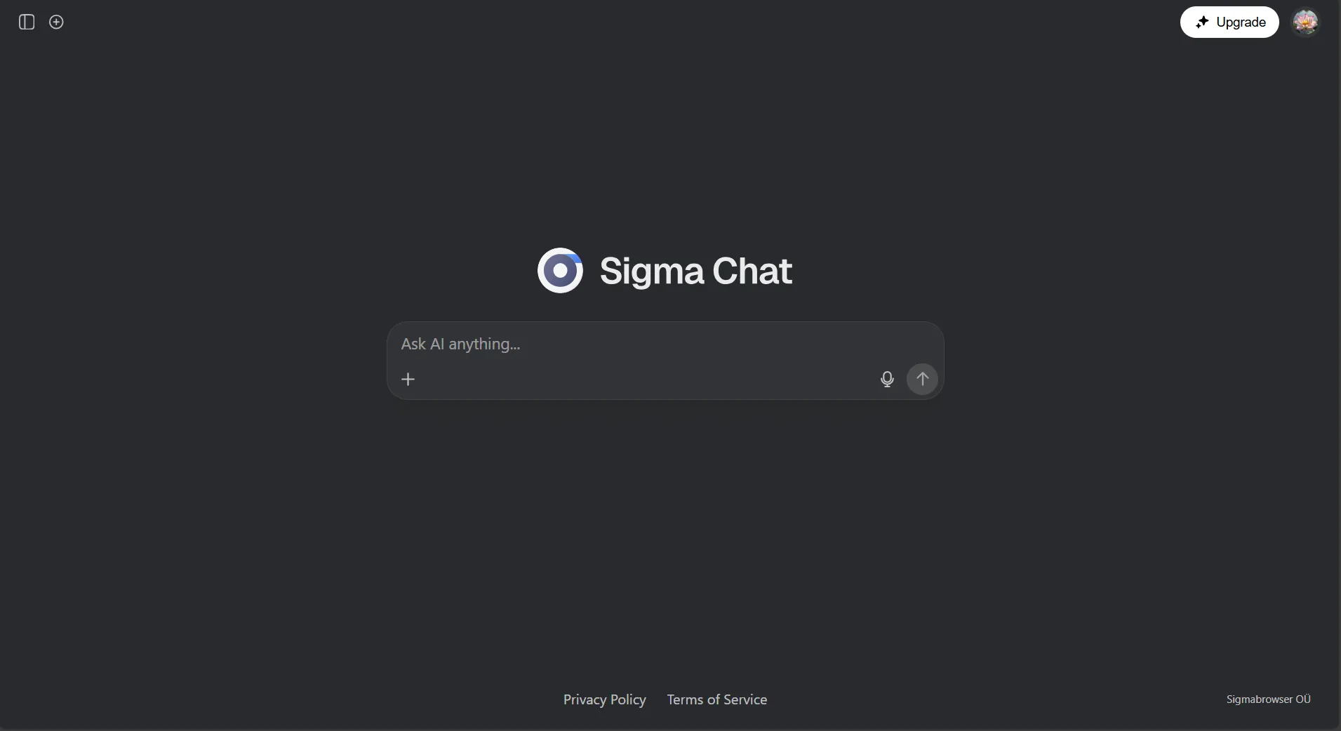 Sigma Chat: Welcome to Sigma - An intelligent AI-based assistant ...