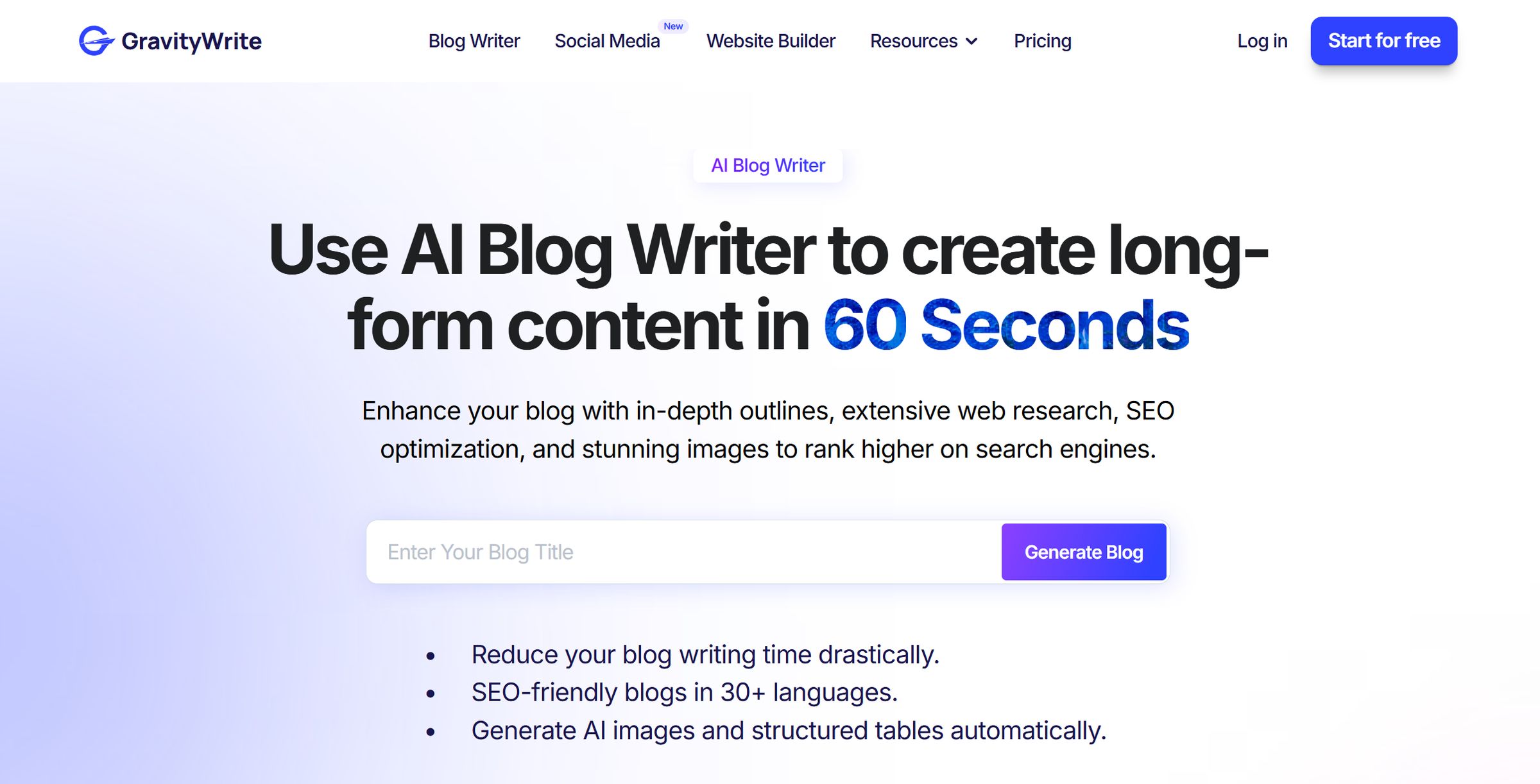 GravityWrite: 250+ AI tools for SEO, blogs, ads, social posts, ecommerce | AlternativeTo