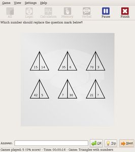 gbrainy: Brain teaser game and trainer to | AlternativeTo