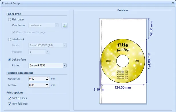 Ronyasoft CD DVD Label Maker: Make custom CD/DVD labels with templates ...