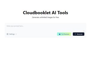 Cloudbooklet AI: - AI Image Generator and AI Tools Directory | AlternativeTo