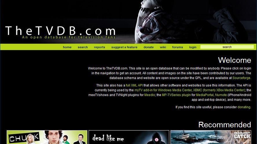 TheTVDB.com: An open TV series database that can be modified ...