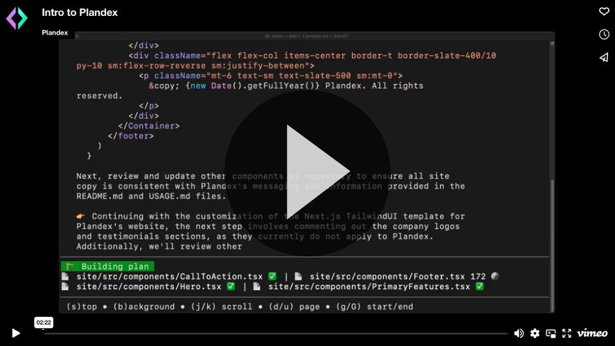 Plandex An Open Source Terminal Based Ai Coding Engine For Complex Tasks Alternativeto