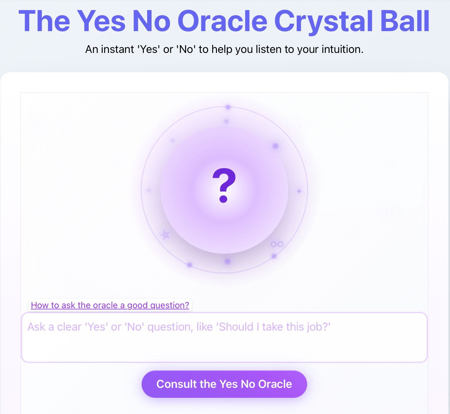 Yes No Oracle Alternatives and Similar Sites & Apps | AlternativeTo