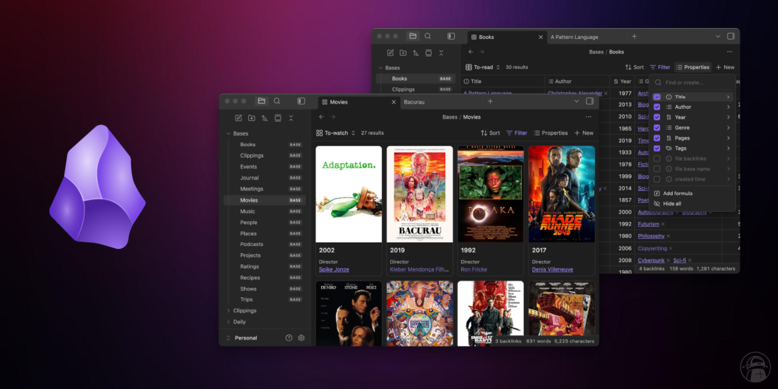 Obsidian launches new Bases plugin for database workflows and property ...