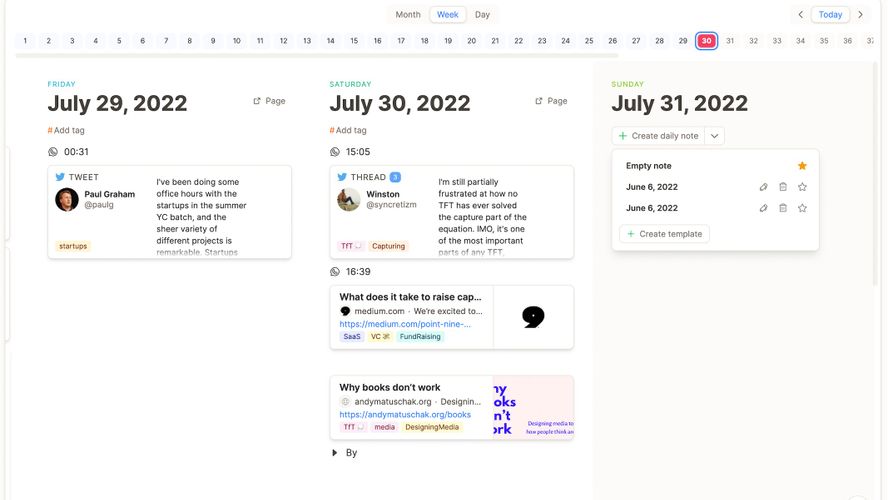 Capacities: A studio for your mind. A note-taking app that helps you ...